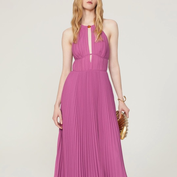 Jonathan Simkhai | Dresses | Simkai Carli Midi Dress Pink | Poshmark
